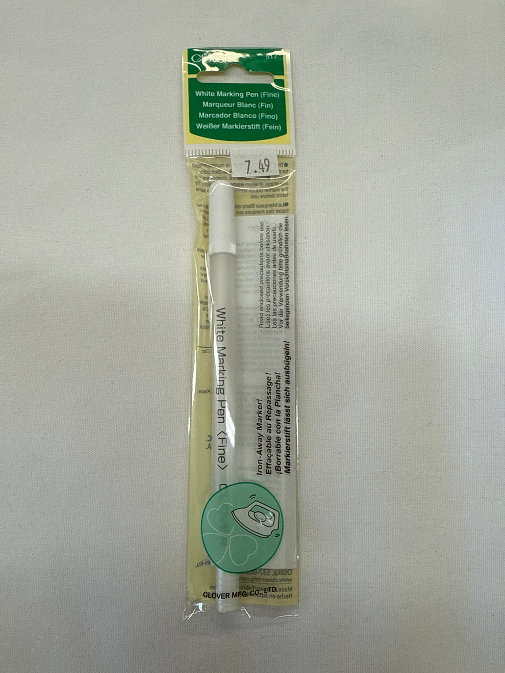 Clover White Marking Pen – FabricPatchQuiltShop